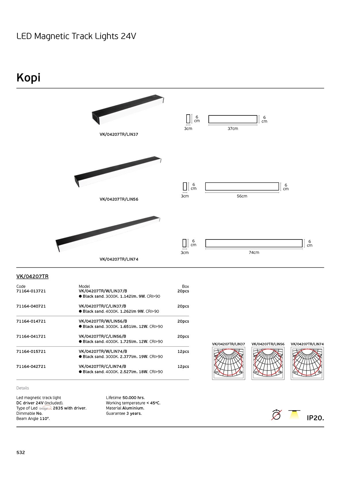 VK/04207TR/C/LIN56/B - Kopi Lights - VK Leading Light